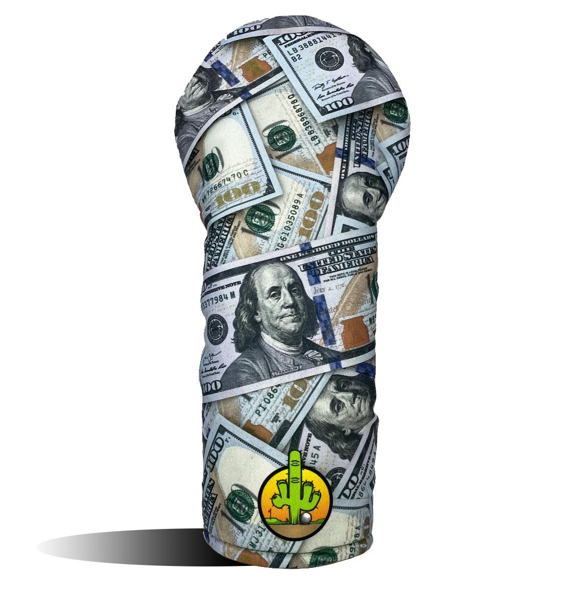 Golf Headcovers - Stacked $100 Dollar Bill - Driver - Wear It Golf