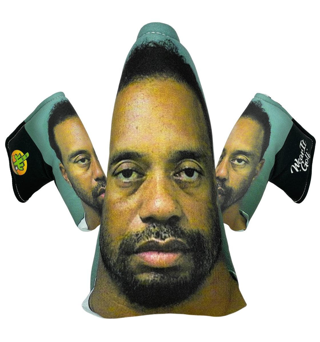 Golf Headcovers - GOAT Mugshot Tiger Woods - Blade Putter-Wear It Golf
