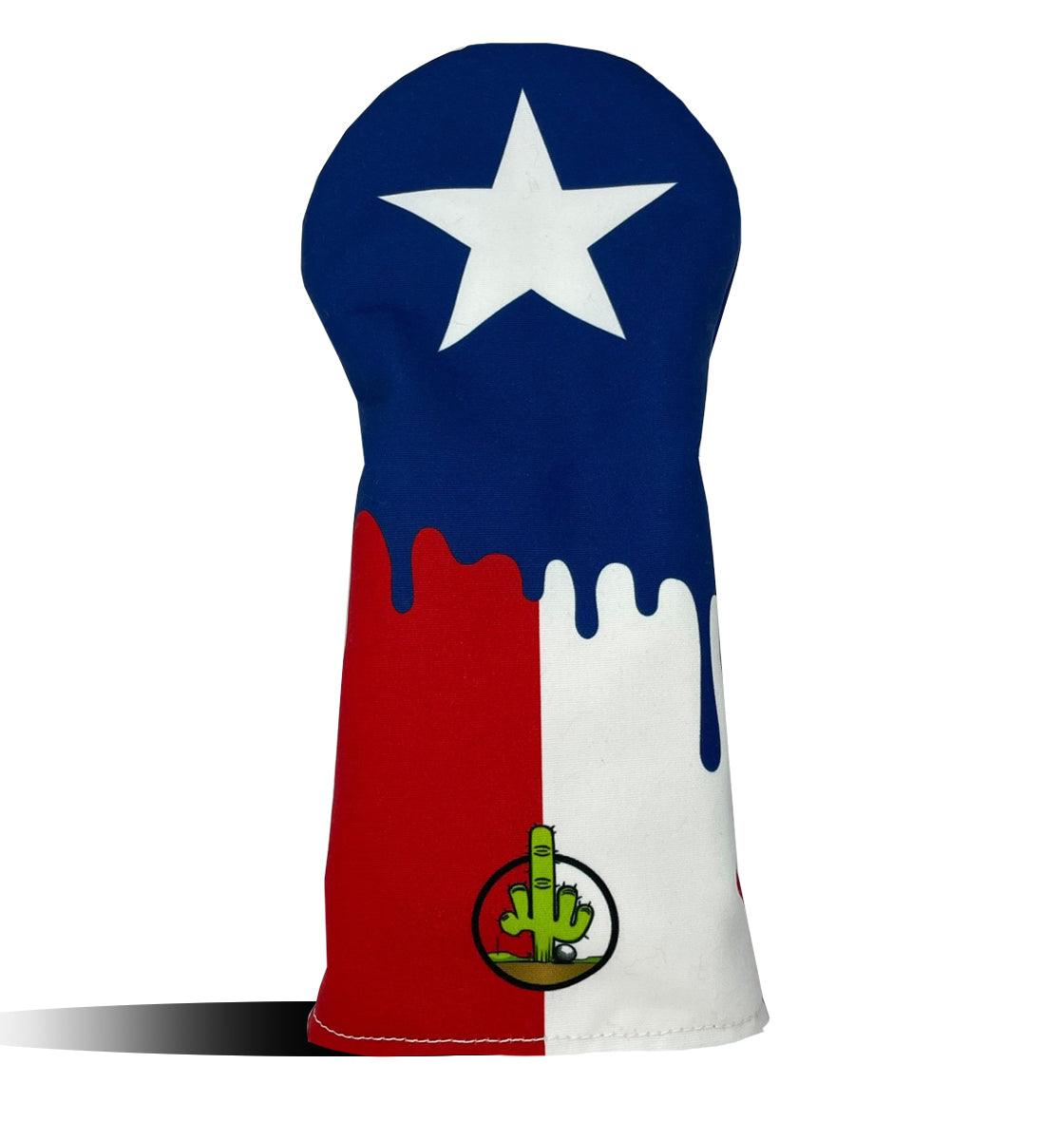 Golf Headcovers - Texas State Flag Drip Mess- Driver - Wear It Golf