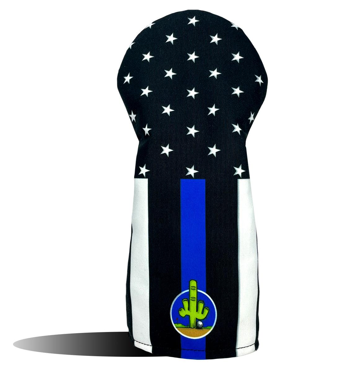 Golf Headcovers - Thin Blue Line USA Flag- Driver - Wear It Golf